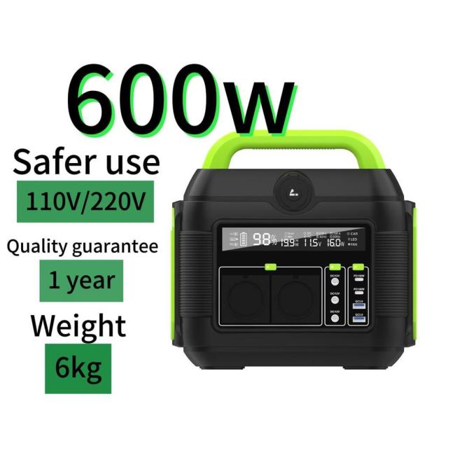 600W AC Output Portable Power Emergency Power Station Solar Generator Outdoor Energy Storage System
