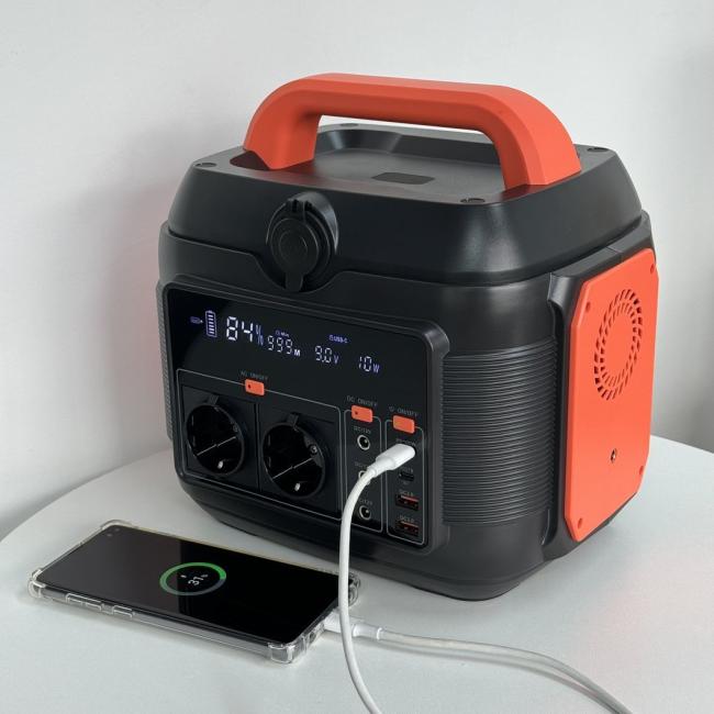 Balcony RV Solar Energy Storage Power 576wh/600W Portable Mobile Generator High-Power Multifunctional Power Station