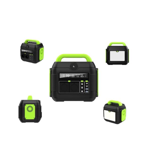 110V/220V 600W Outdoor Lithium Battery Pack Rechargeable Solar Generator AC-DC Type-C Backup Power Portable Emergency Power Station