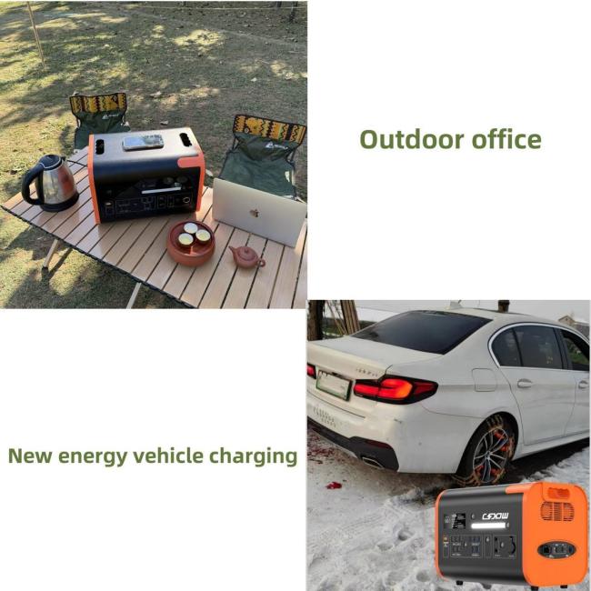 2200W Portable Storage System USB Type C DC AC Output 2000wh Solar Input Outdoor Camping Portable Power Station
