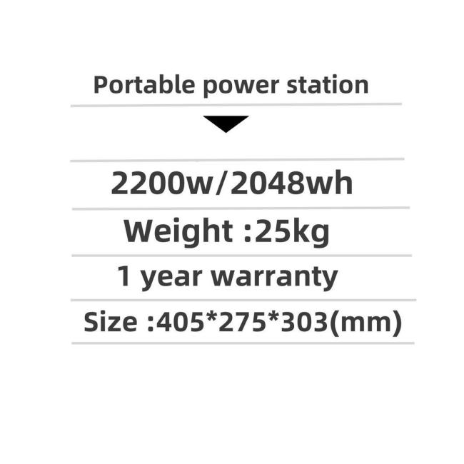 Orange 2200W for Uav Solar Generator High Power Output Power Station