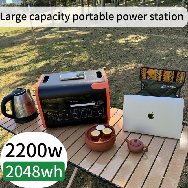 Orange 2200W for Uav Solar Generator High Power Output Power Station