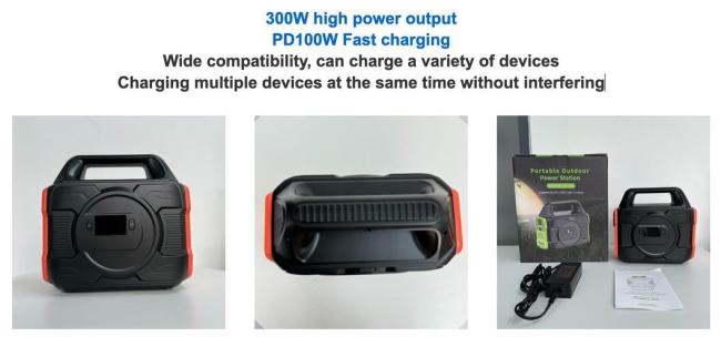 300W/110/220V-50Hz/60Hz Portable Solar Power Station Standby Power Station