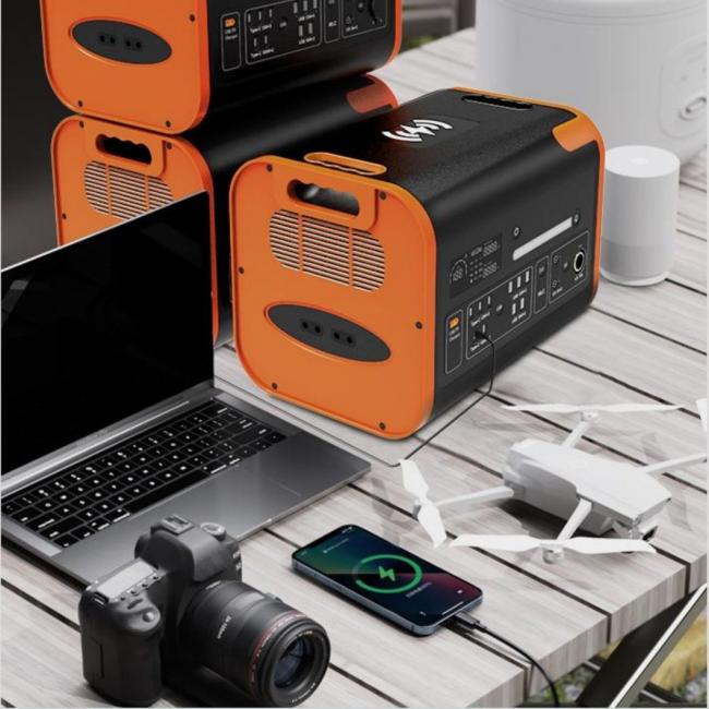 1000W Rechargeable 2200W Portable Lithium Iron Phosphate Battery Generator Solar Power Station