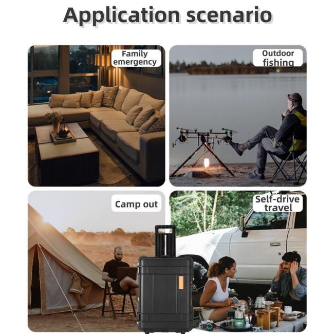 Home and Camping with USB and Car Charging, 4000W (3840Wh) Factory Price, Portable Mobile Power Station