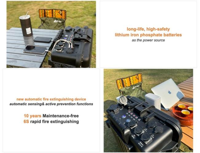 5000W Large Capacity Lithium Battery Solar Generator Outdoor. Home, RV Portable Power Station