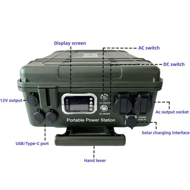 a New Design of 6000W Solar Charging AC Output Portable Generator Solar Charging Treasure Power Station