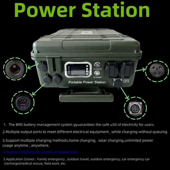 New Large Capacity 6000W Outdoor Adventure Portable Power Station