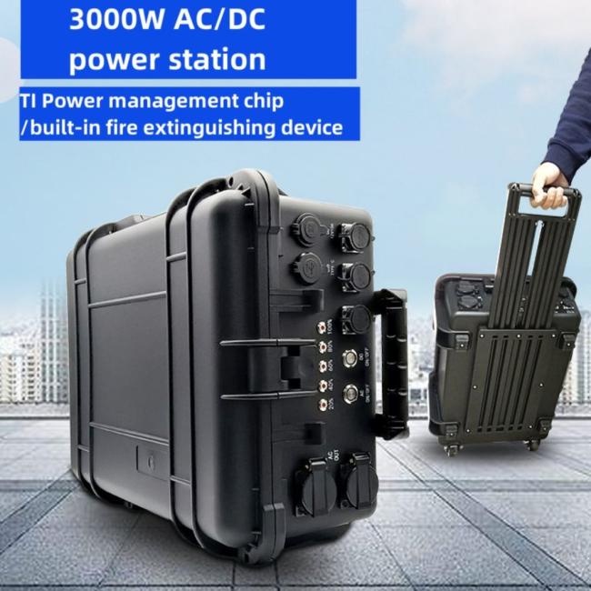 Hot Selling 3000W Lithium LiFePO4 Battery Portable Rechargeable Solar Wind Hybrid Power Station