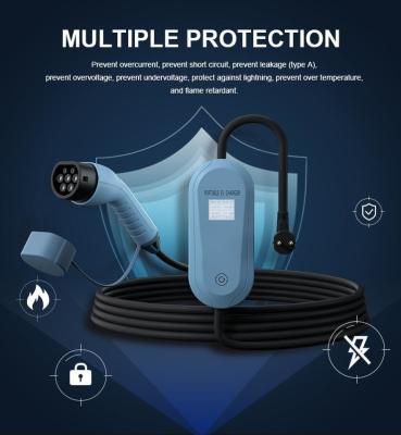 China MSDS UN38.3 Ponto de carregamento doméstico Carregador de automóvel elétrico portátil doméstico com cabo à venda