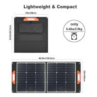China Hiking 100w Foldable Solar Panel 22.8% Conversion Efficiency for sale