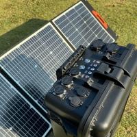 China Hiking 100w Foldable Solar Panel 22.8% Conversion Efficiency for sale