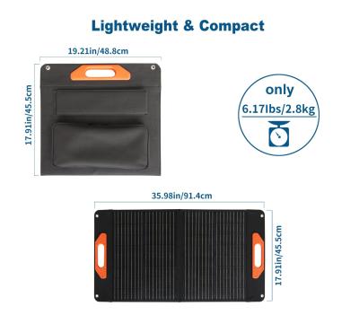 China Painel solar portátil dobrável de 60w à venda