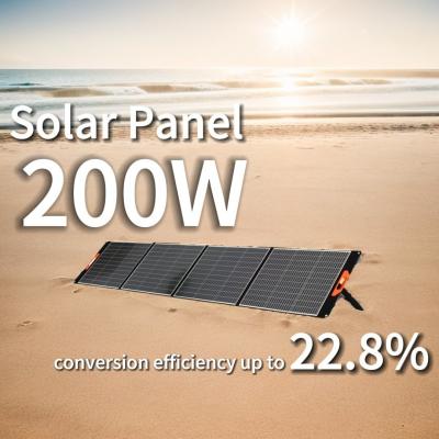 China Lichtgewicht 5,15 kg Zwart fotovoltaïsch zonnepaneel van 200 W met een hoog conversie-efficiëntie Te koop