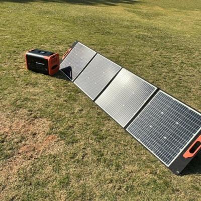 China Opvouwbaar fotovoltaïsch paneel 120W zonnecentrale voor reizen en kamperen Te koop
