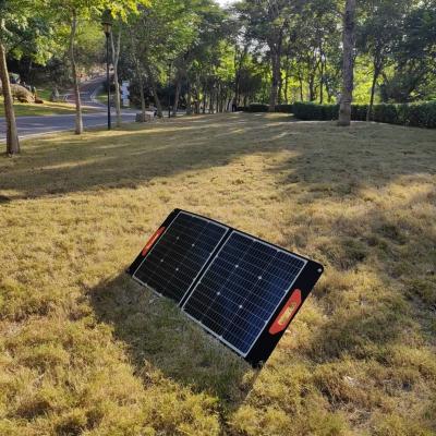 China 100W draagbaar opvouwbaar zonnepaneel voor energieopslagsysteem 29kg gelijkstroomuitgang 19V/5.3A Te koop