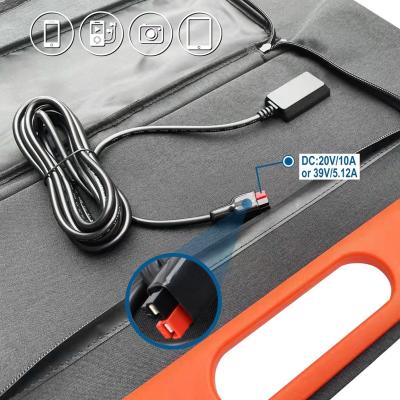 Cina 100W pannello solare pieghevole portatile per sistema di stoccaggio dell'energia 29kg uscita DC 19V/5.3A in vendita