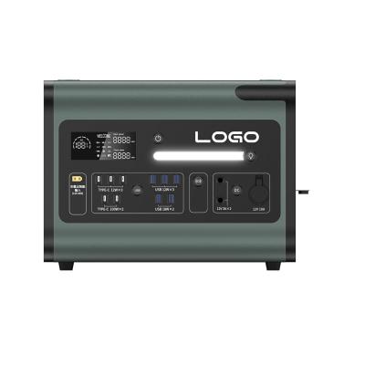中国 タイプC出力 220V 2200W 純粋なシナス波 携帯電源 屋外緊急用 販売のため