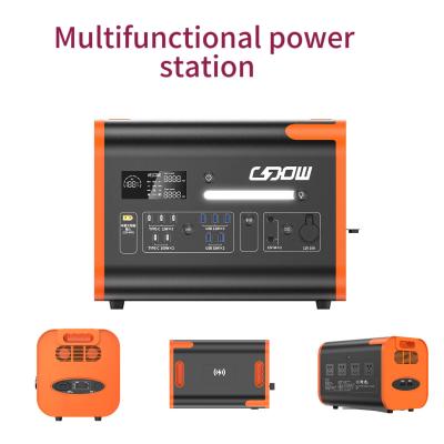 China Estação de energia solar portátil de armazenamento de energia solar compacta de 2200W à venda