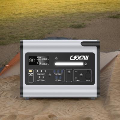 Cina 2048wh Capacità nominale Centrale elettrica portatile con ricarica rapida 1500W e pannelli solari in vendita