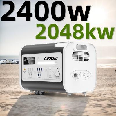 Cina 4400W Sistema di accumulo di energia di potenza di picco Centrale elettrica portatile Generatore solare 2400W2048wh in vendita