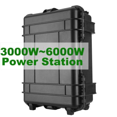 Cina 15A Max AC corrente di uscita centrale solare portatile 5000W per casa e campeggio in vendita
