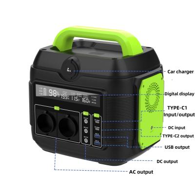 Cina 258*212*249mm EU AC Socket 600W/576wh Mobile Power Mini Generator con batteria al litio portatile in vendita