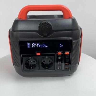 China 600W Home Sine Wave Energy Storage Power Portable Car Charging Station with LED Lights Camping Mobile Generator for sale