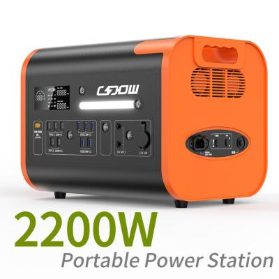 中国 2200W LiFePO4 バッテリーコンテナ 90分充電時間を持つポータブル発電所 販売のため