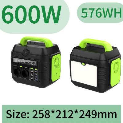 中国 LEDライト11Wとカスタマイズされた要求600Wポータブル発電所太陽光発電機 販売のため