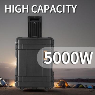 China Hoogcapaciteit zonnepaneel opladen 5000W draagbare elektriciteitscentrale voor buitenactiviteiten Te koop