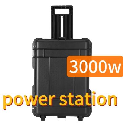 Cina Centrale elettrica di accumulo di energia portatile da 3000 W nero personalizzabile CE.Un38.3 Certificato in vendita