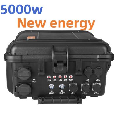 Cina LiFePO4 Generatore di emergenza portatile della centrale solare con presa di corrente alternata da 110V/220V a 5000W in vendita