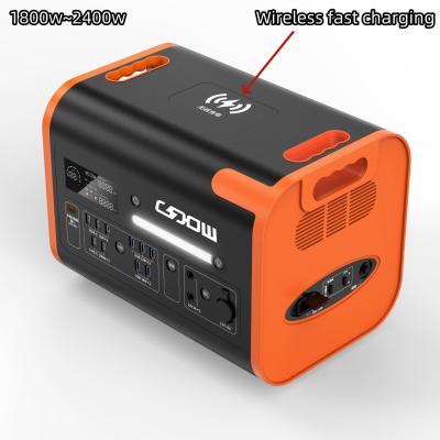 Cina LiFePO4 220V 2048wh Puro Sine Wave Stazione elettrica mobile portatile per campeggi all'aperto in vendita