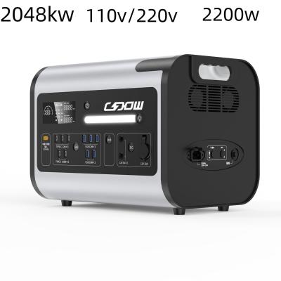 Cina AT22 2200W Batteria al litio di ferro fosfato portatile in vendita