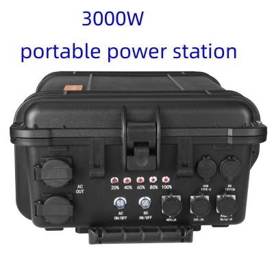 Cina Invertitore di onde sinusoidali puro 3000W Centrale solare portatile di grande capacità per esterni in vendita