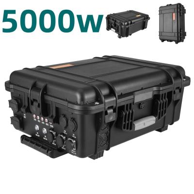 China Branddichte behuizing Draagbare elektriciteitscentrale met 8000W piekvermogen en AC110/220V-omvormer Te koop