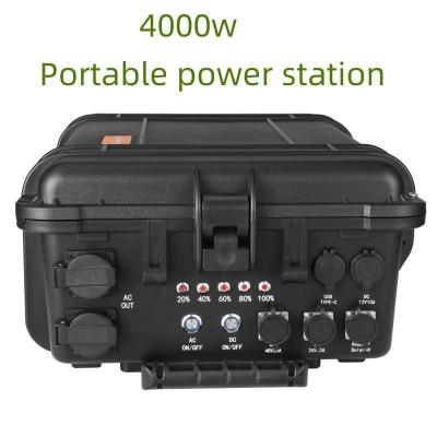 中国 大容量 LiFePO4 220V 4000W 緊急用多機能モバイル発電所 販売のため