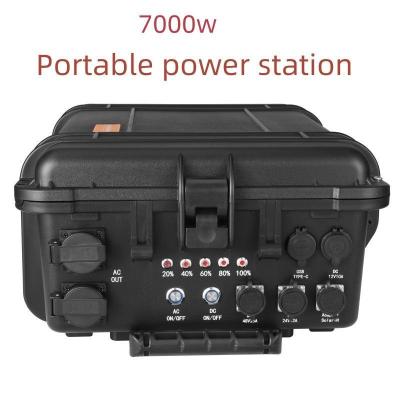 China Potência máxima 8000W Estação de energia de armazenamento de energia para emergência doméstica / acampamento / solar à venda