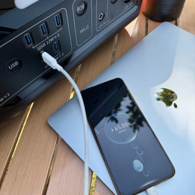 Cina 15W ricarica wireless illuminazione a LED portabile centrale elettrica mobile per auto e sistema solare in vendita