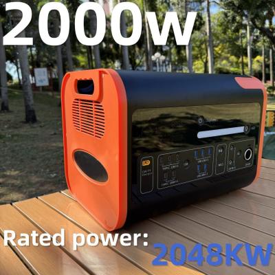 China 2000W energieopslag/draagbare generator met zonne-auto-oplaadtype AC DC USB-opladen AT22 Te koop