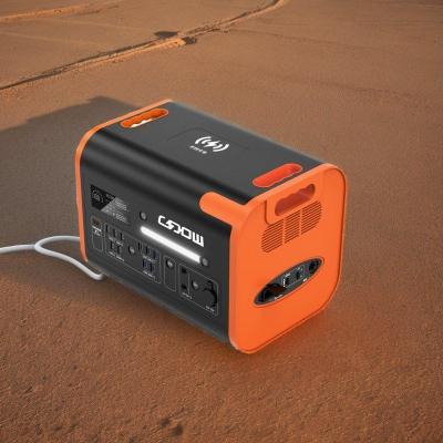 Cina Capacità di alimentazione Centrale elettrica portatile 600W 2000W 2200W Nero con protezione BMS arancione in vendita