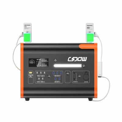 China Bateria de armazenamento de energia de emergência para uso doméstico com saída de 2200 W e iluminação LED à venda