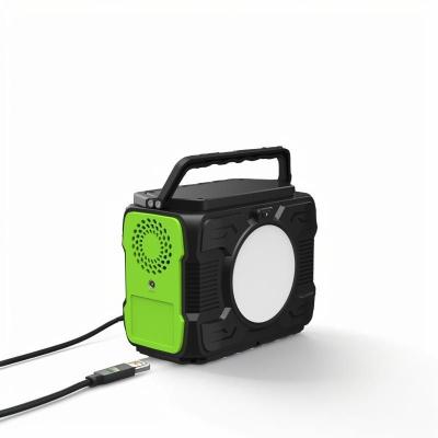 China Estação de energia de armazenamento de energia ao ar livre de 200 W com projeto de farol de 100 W e saída DC1 2 à venda