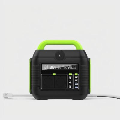 中国 600W リチウム電池と取り外すパック付きの屋外太陽光充電ポータブル発電所 販売のため