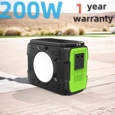 China 200W Camping Mobile Lithium Battery Zonne-generator Stroomvoorziening Acoutput Power 200W Te koop