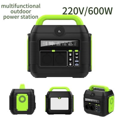 China 600W Lithiumbatterij Buiten Solar Power Energieopslag Draagbare mobiele Power Power Bank Te koop