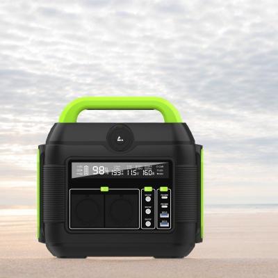 China Onthullen Liquid Crystal Display 600W Fast Charging Power Mini Emergency Generator met EU AC Socket Te koop