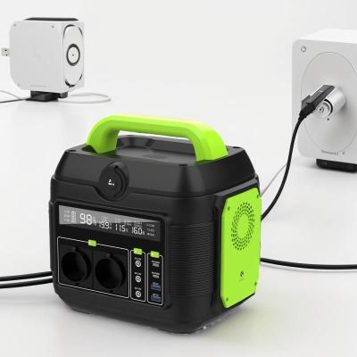 China Onthullen Liquid Crystal Display 600W Fast Charging Power Mini Emergency Generator met EU AC Socket Te koop