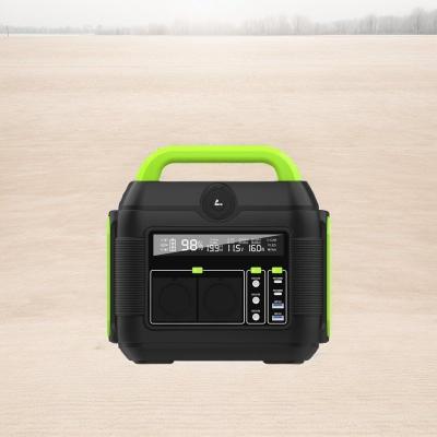 China Onthullen Liquid Crystal Display 600W Fast Charging Power Mini Emergency Generator met EU AC Socket Te koop
